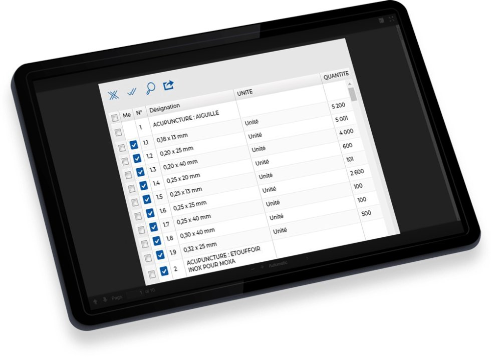 Standardisation des lots - Wanao