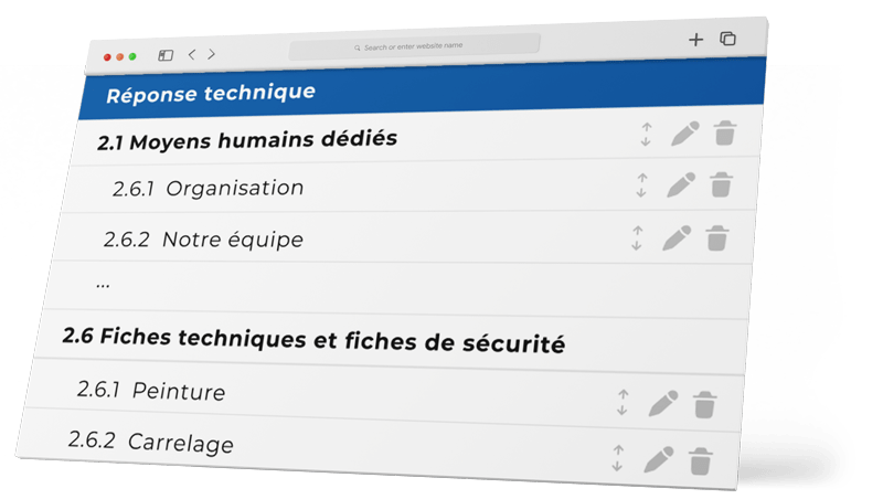 Mémoire technique automatisé - Wanao